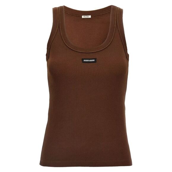 Miu Miu | Sweaters | Miu Miu Women Ribbed Tank Top | Poshmark